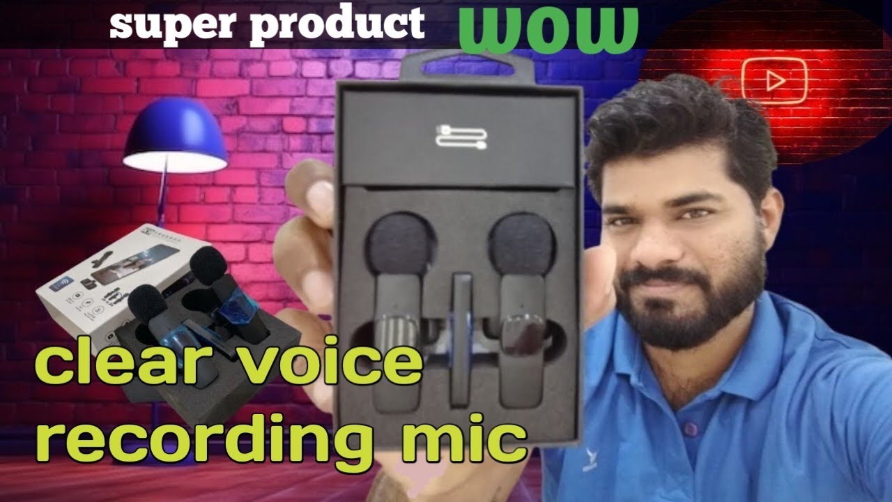 Voice recording Mic Unboxing and Review #best wireless microphone - YouTube