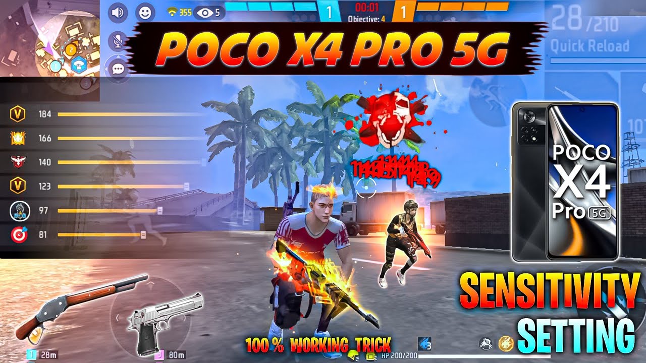 Free Fire Headshot Setting || Poco X4 Pro 5G Sensitivity Setting ⚙️ dpi ...