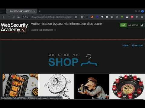 6.4 Lab: Authentication bypass via information disclosure | 2023 - YouTube