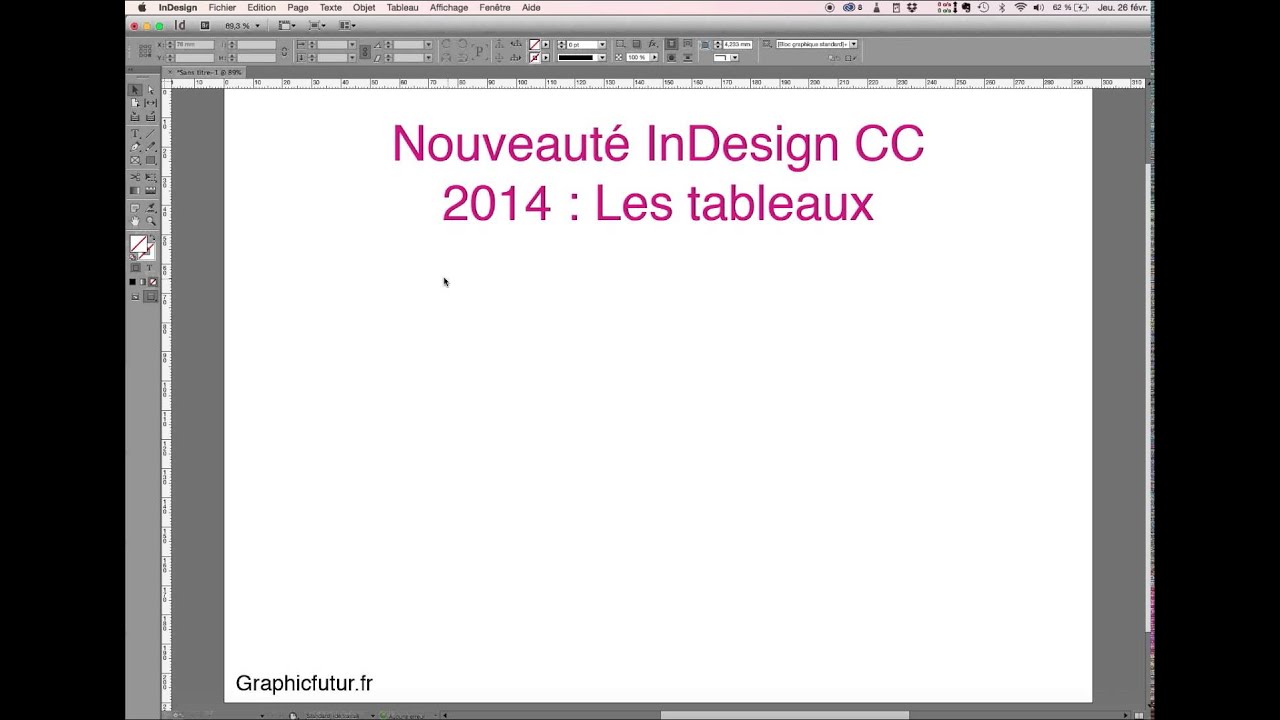 NOUVEAUTE INDESIGN CC 2014 : LES TABLEAUX - YouTube