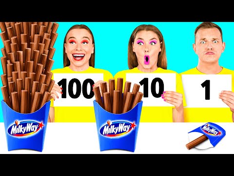 100 Katmanlar Gida Mücadelesi | Çılgın Mutfak Durumları BaRaDa Gold Challenge