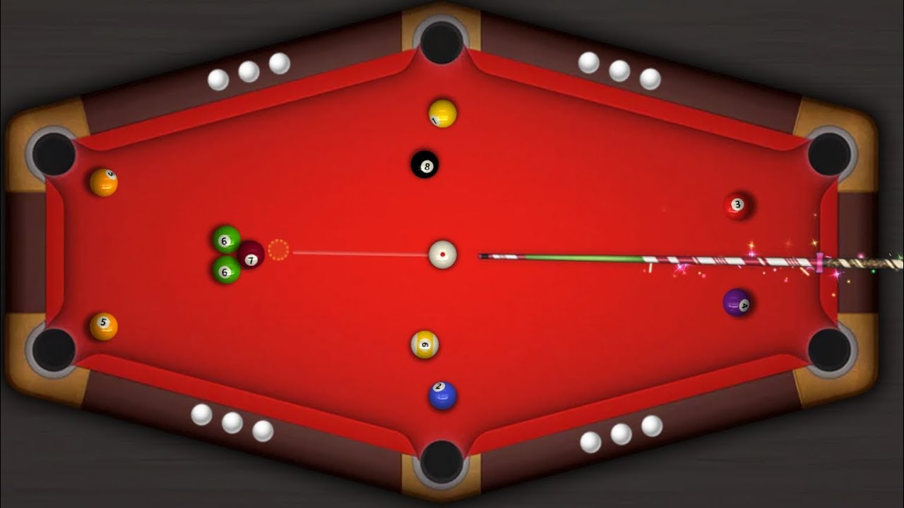 aim 8 ball pool// 8 ball pool lucky shot #8ball - YouTube