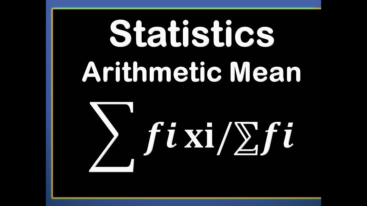 How To Find Arithmetic Mean Of Given Frequency distribution Math ...