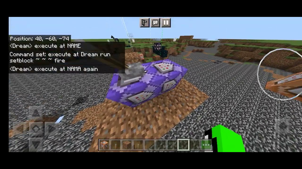 minecraft fire command block trick that spreads fire - YouTube