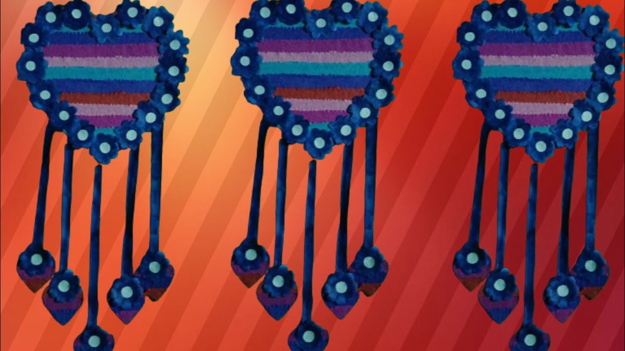 cardboard and crepe paper diy wall hanging. - YouTube