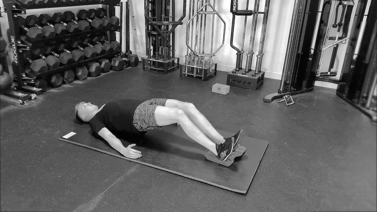 Towel Hamstring Curl - YouTube