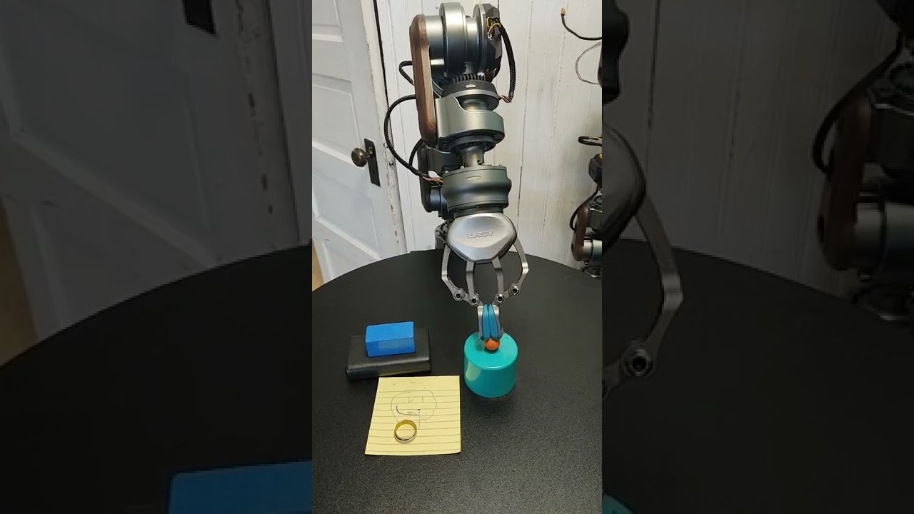 Amber B1 robotic arm!!! repeatability testing. - YouTube