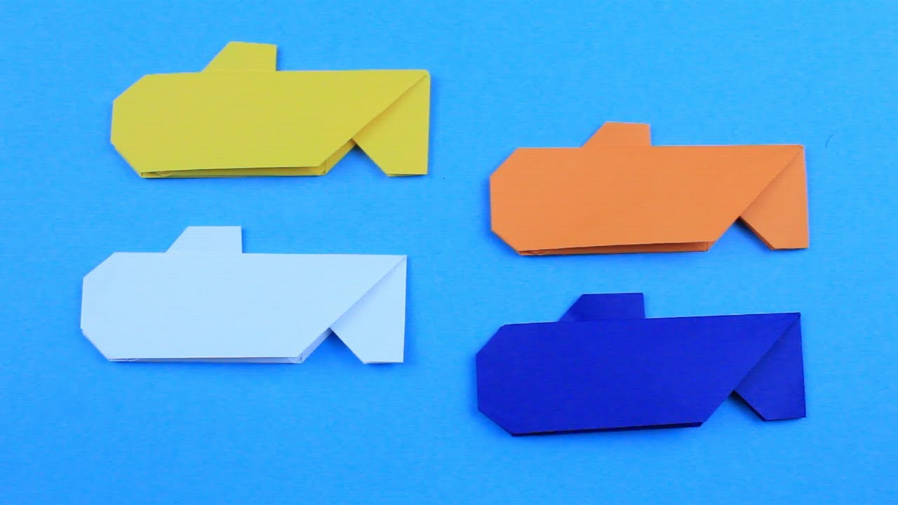 How to make a submarine out of paper - YouTube