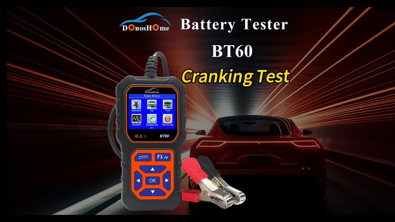 How to do a cranking test for a car battery by DonosHome Battery Tester ...