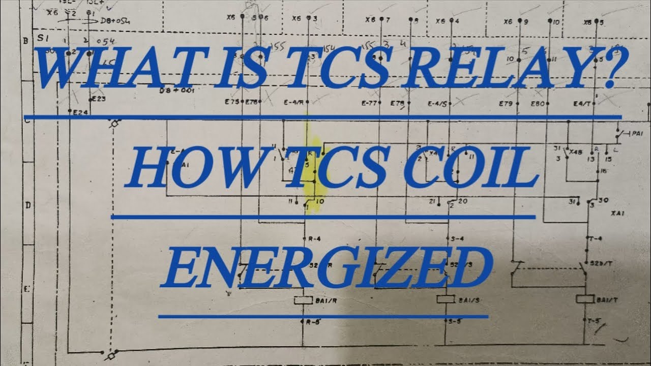 how to energized TCS relay coil? Electrical drawing in hindi. - YouTube