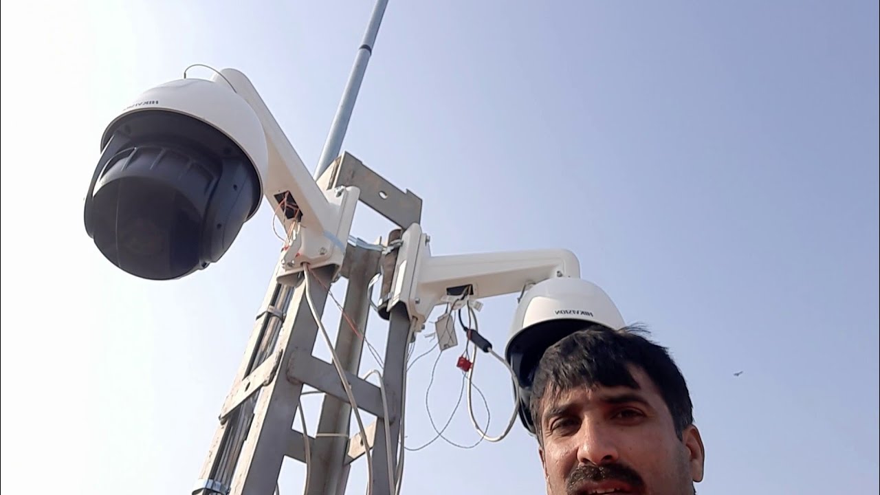 Hikvision PTZ 4MP Dark Fighter Cameras Install Top on 40ft Tower ...