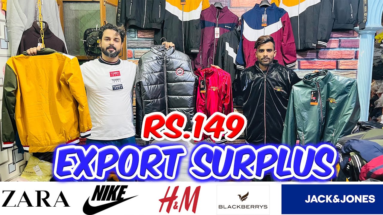 Cheapest export surplus 🔥😱Rs.149 track Suit, windcheater ,hoodie ...