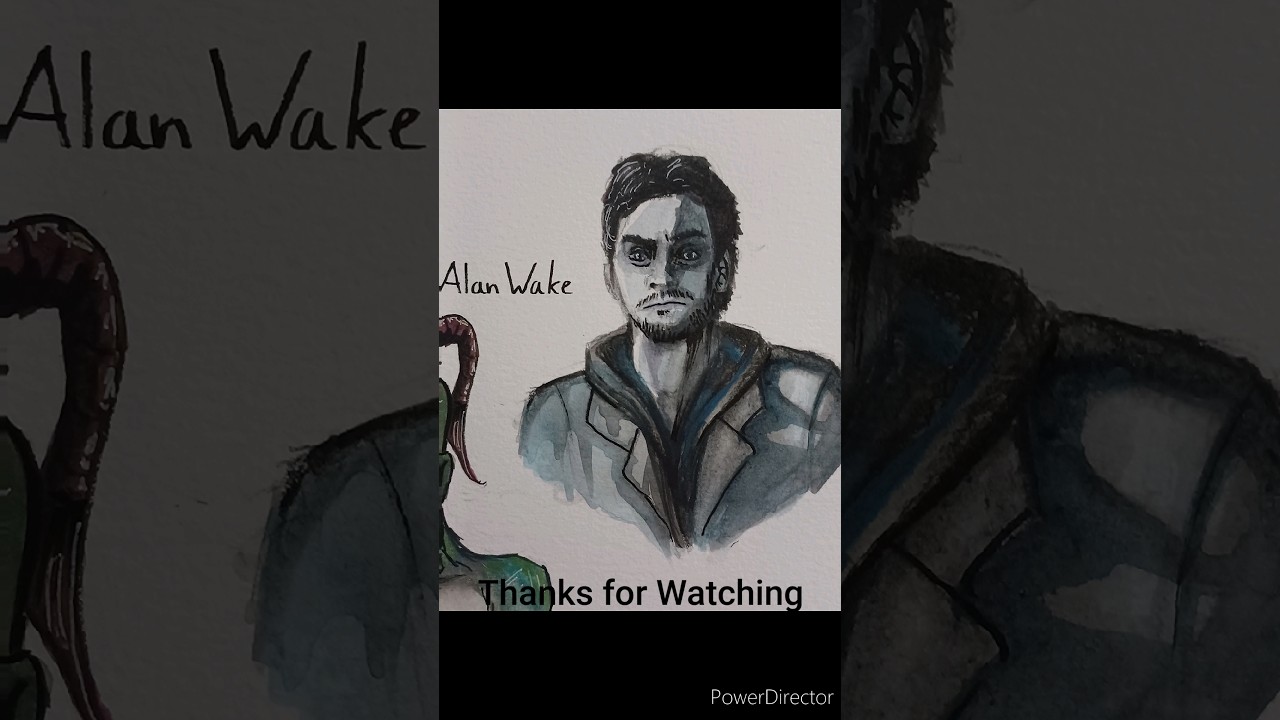 Drawing Alan Wake (Alphabet Challenge 2A) - YouTube