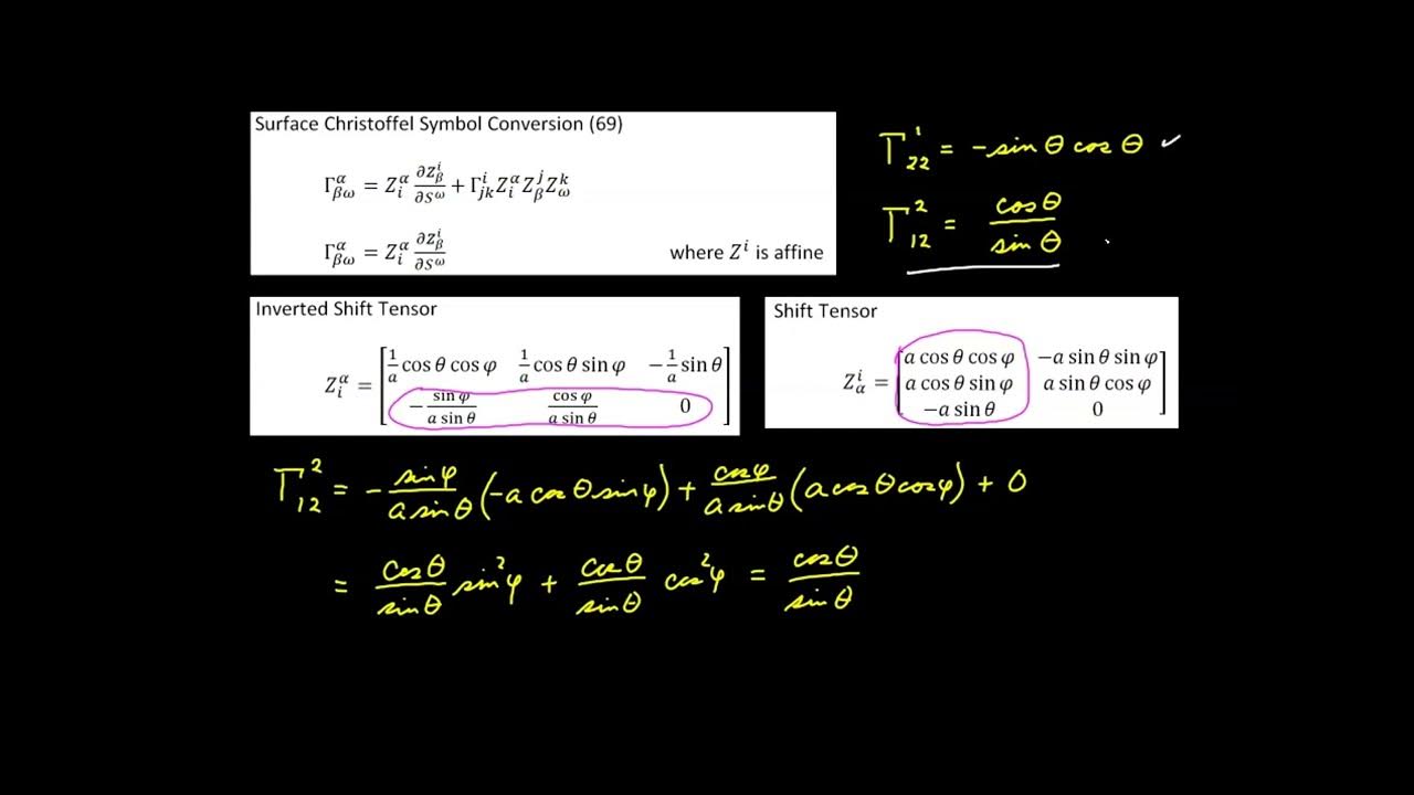 Video 70 - Surface Christoffel Examples - YouTube