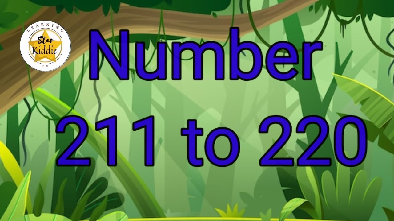 Learn Numbers 211 to 220,Counting from 211-220 छोटे बच्चों की पढ़ाई,# ...