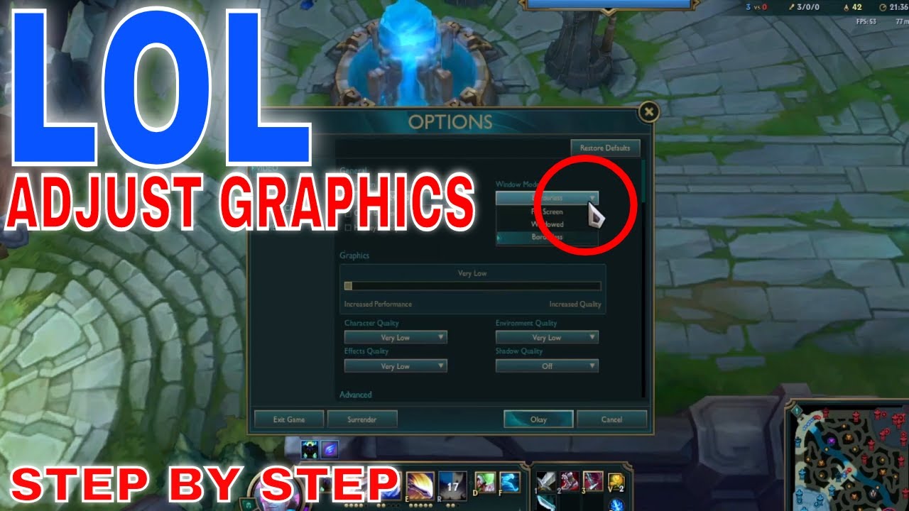 How To Adjust The Graphics In League Of Legends PC 🔴 - YouTube