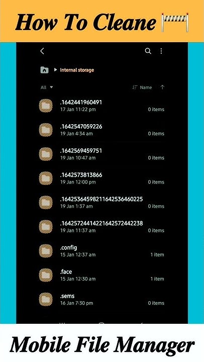 How to clean file manager android | Clean file manager storage || Techz ...