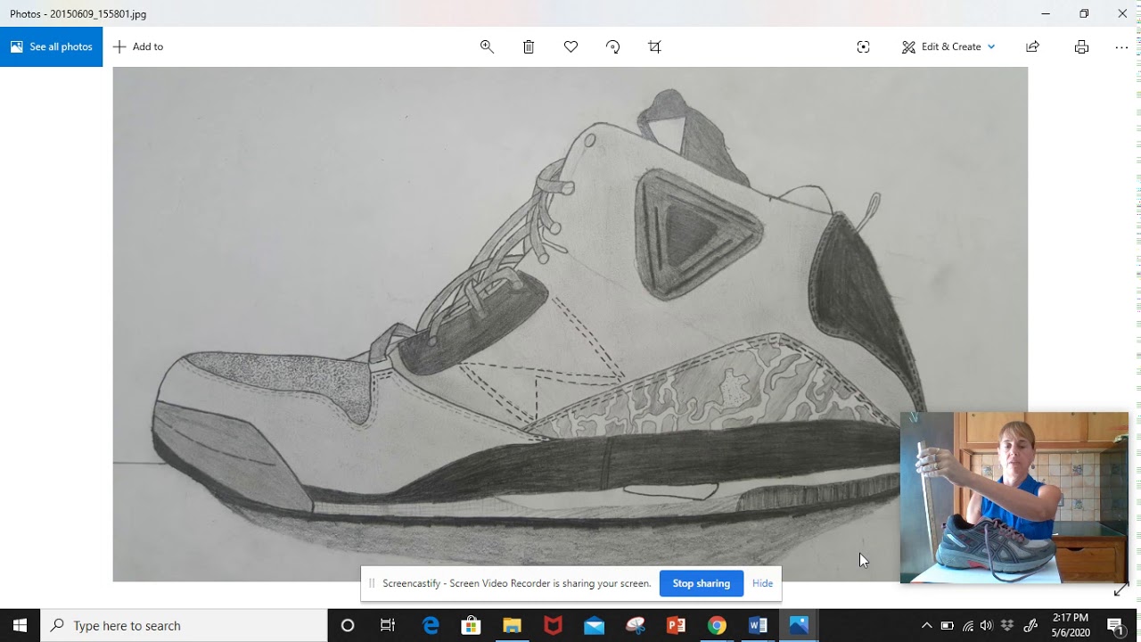 Part 1: Detailed Shoe Drawing - YouTube