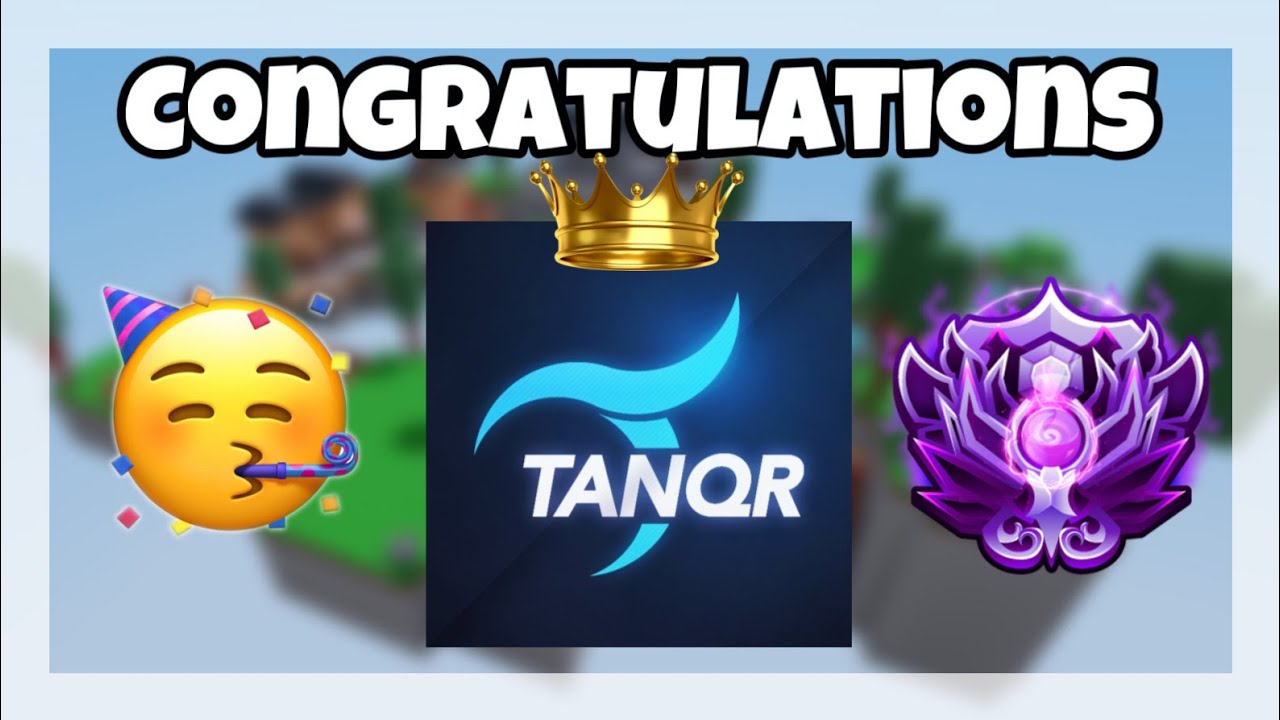 Congratulations @TanqR 🎉🥳…(Roblox Bedwars) - YouTube