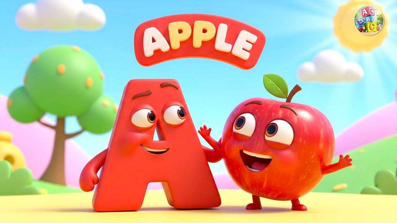 ABC Alphabet Songs with Sounds for Children | Phonics Song in 3D - A is ...