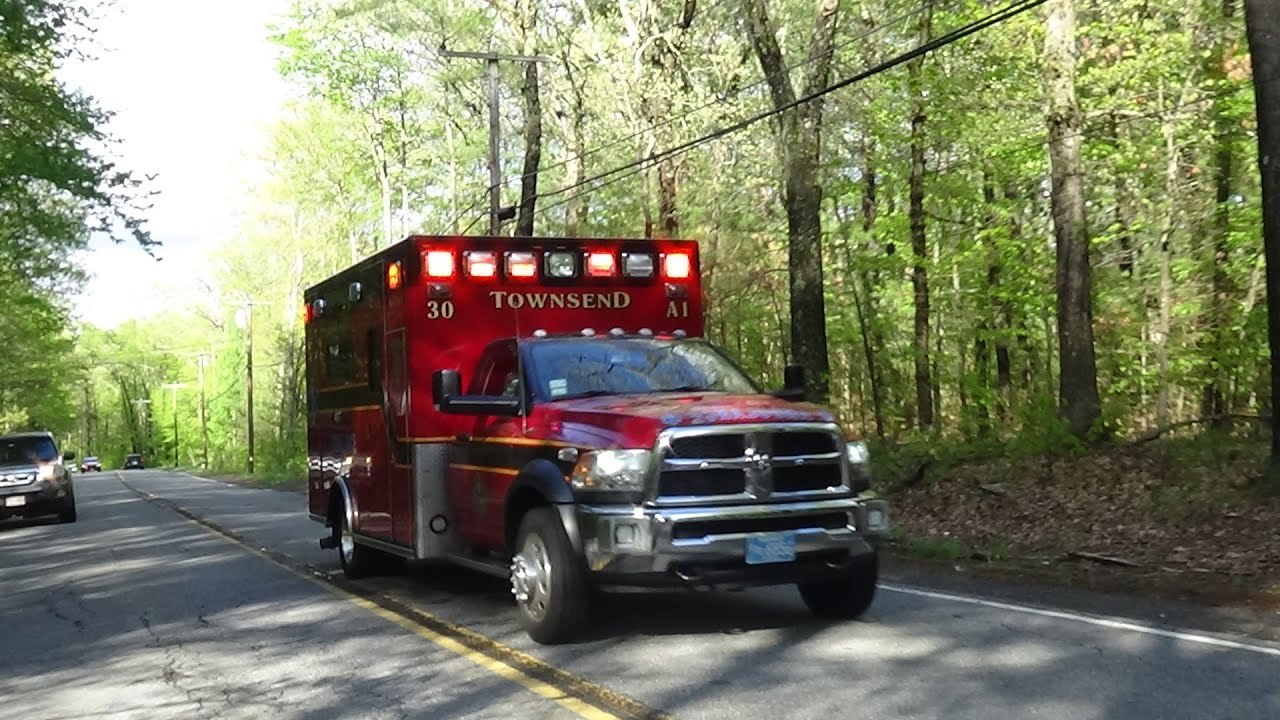 Townsend MA Fire Department | Ambulance 1 Responding - YouTube