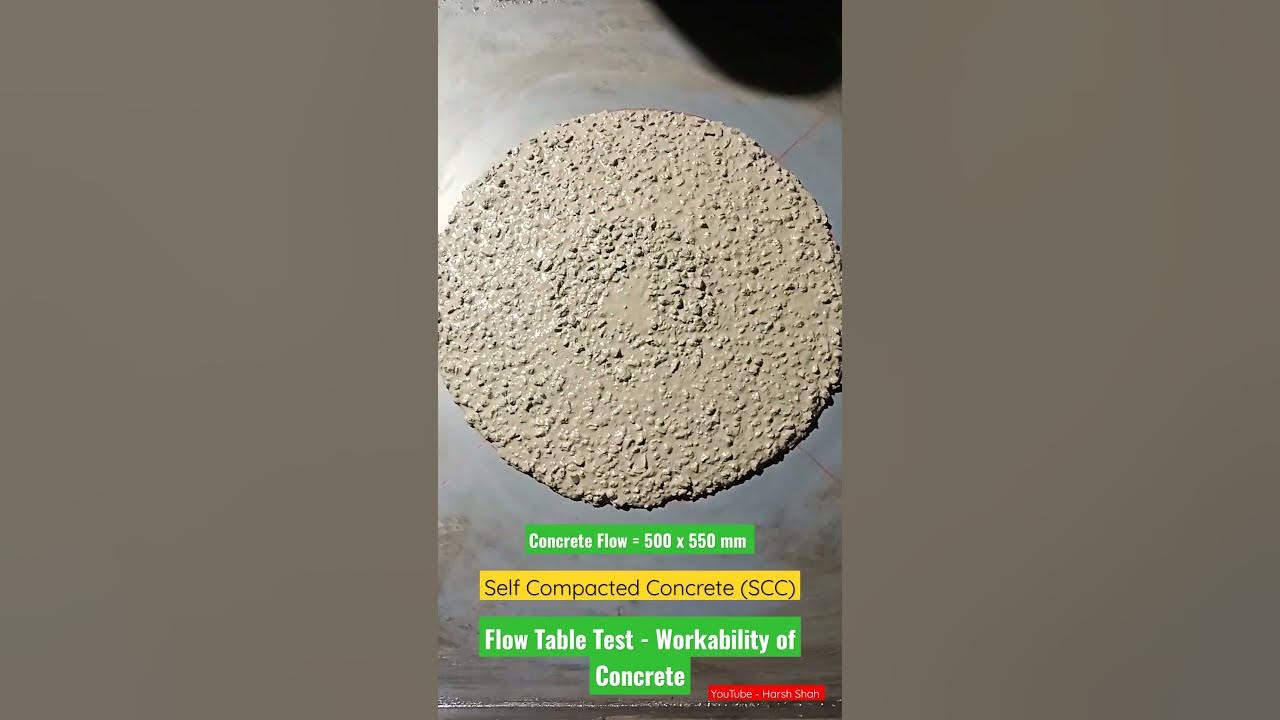 Flow Table Test - Workability of Concrete #concrete #civil #shorts # ...