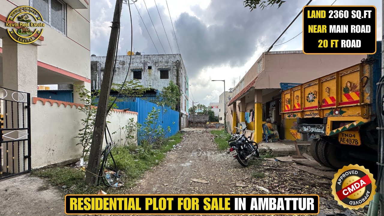 ID 2008 - Residential Plot For Sale In Ambattur || CMDA Approved || 20 ...