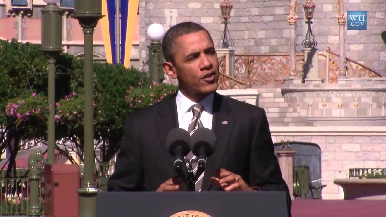 President Obama at the Magic Kingdom on Boosting Travel and Tourism ...