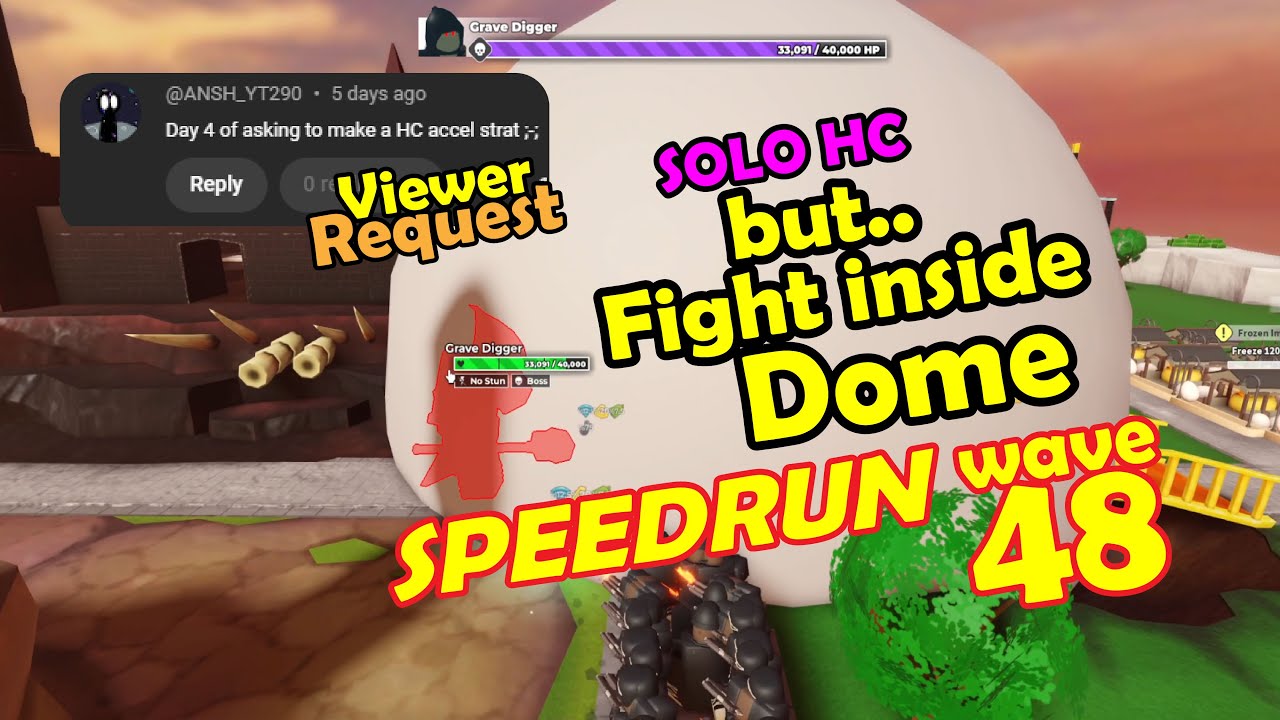 TDS SOLO HC Hardcore SPEEDRUN WAVE 48 Crook Boss Buffed Accelerator ...