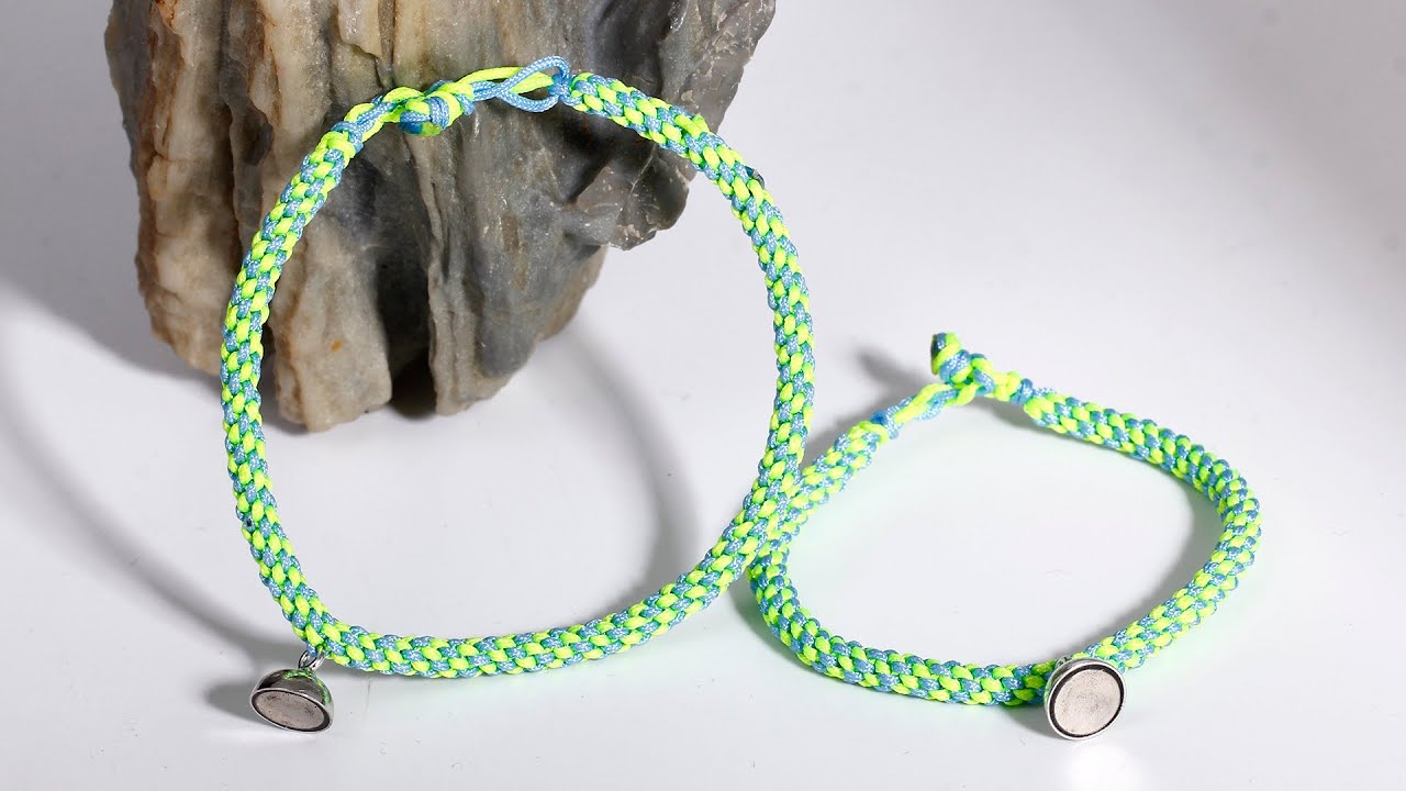 DIY Macrame bracelet by Corn knot | Easy & Simple tutorial | Step by step - YouTube