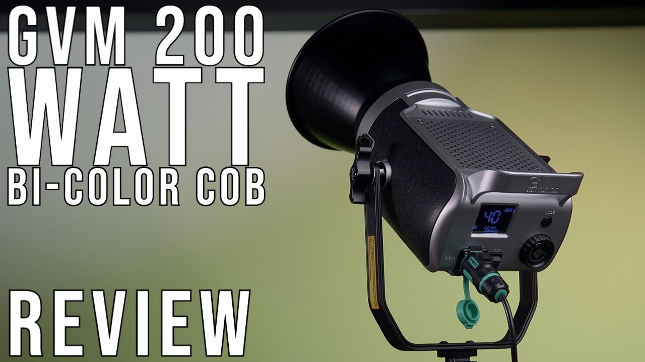 GVM SD200D LED Light Review - YouTube