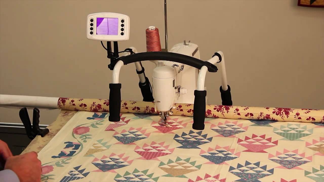 QuiltMotion - Video 1 Simplicity of Screen to fabric - YouTube