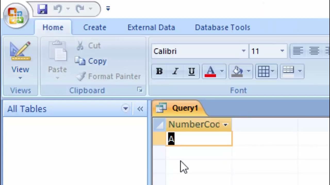 ASCII code in SQL in Microsoft Access@COMPUTEREXCELSOLUTION - YouTube