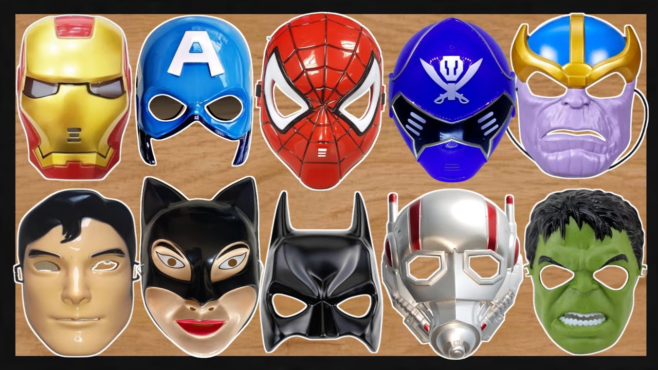 Marvel's Avengers Superhero Mask Collection || Spider-Man, Superman ...