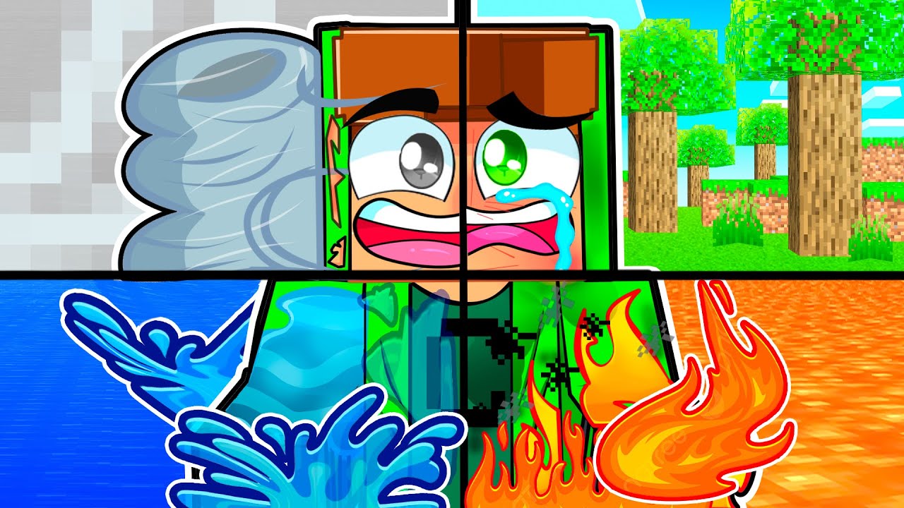 CADRES VIROU ELEMENTAIS NO MINECRAFT - YouTube