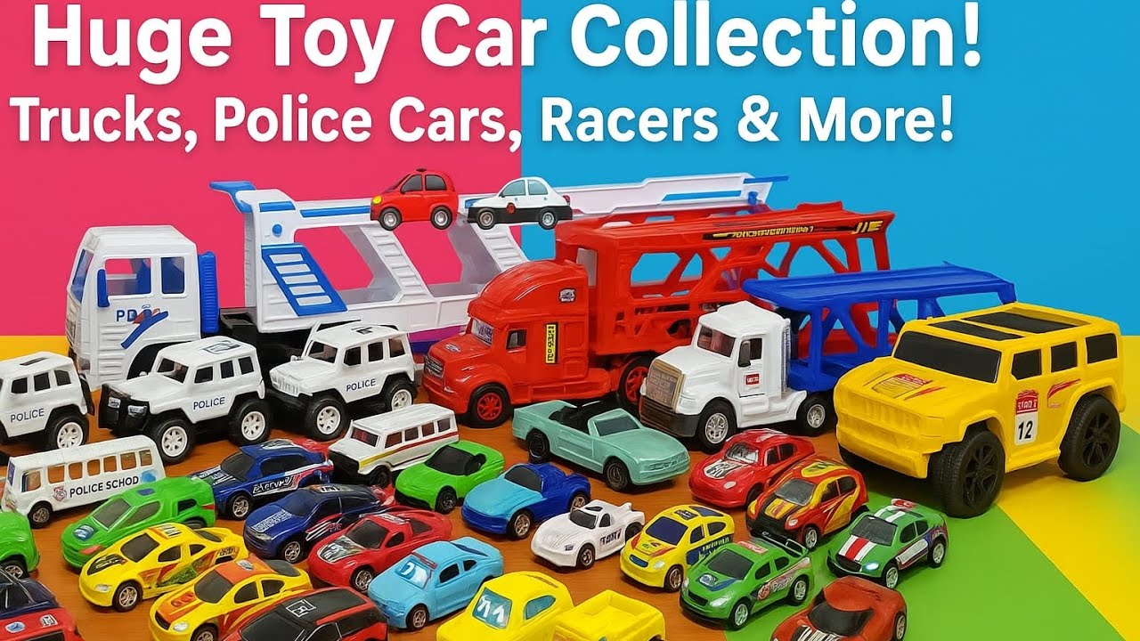 Amazing Colorful Toy Cars Collection for Kids | Fun Playtime with Mini ...