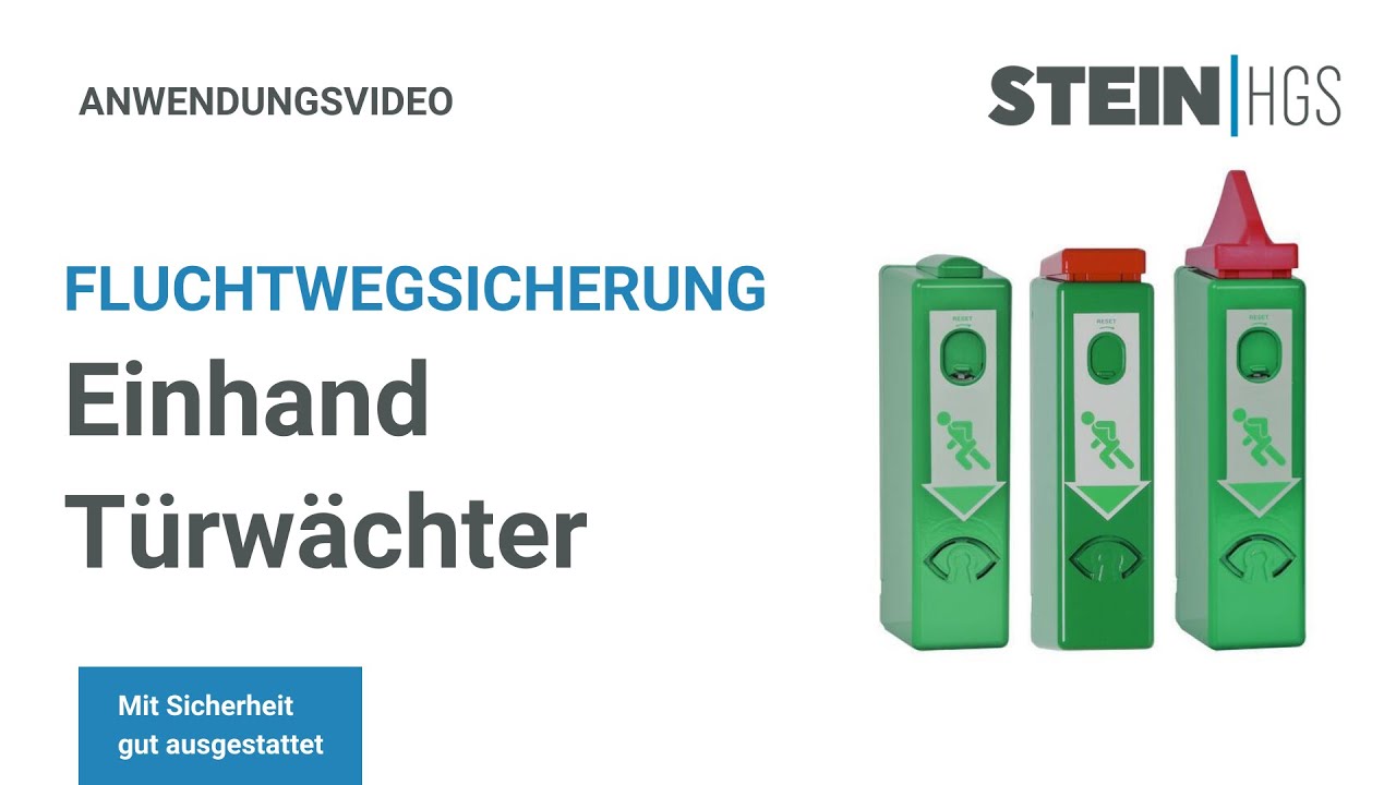 Einhand-Türwächter für Türdrücker (nach DIN EN 179) - YouTube