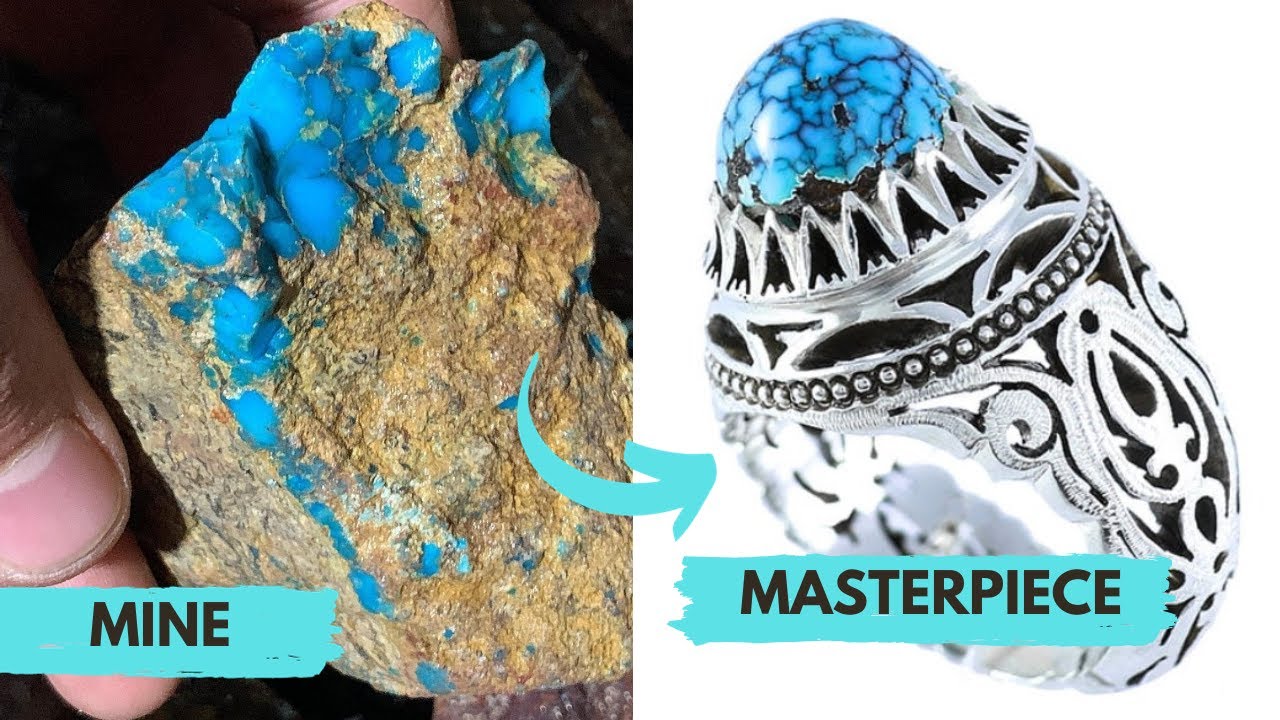 From Mine to Masterpiece: Crafting Persian Turquoise Jewellery - YouTube