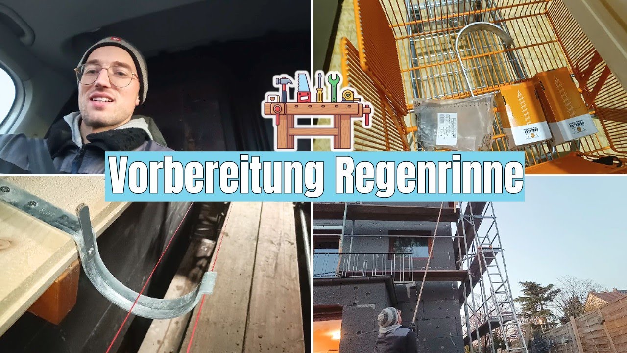 Bauvlog N°114 | How to - Regenrinne | Henning in Aktion 👷🏼‍♂️ | DACH ...