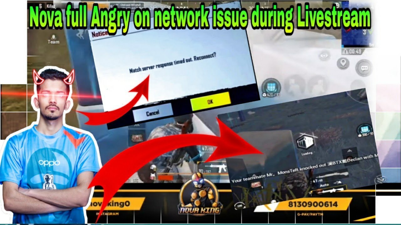 Nova full angry on Livestream😡.In Conqueror Level Gameplay Of Novaking ...