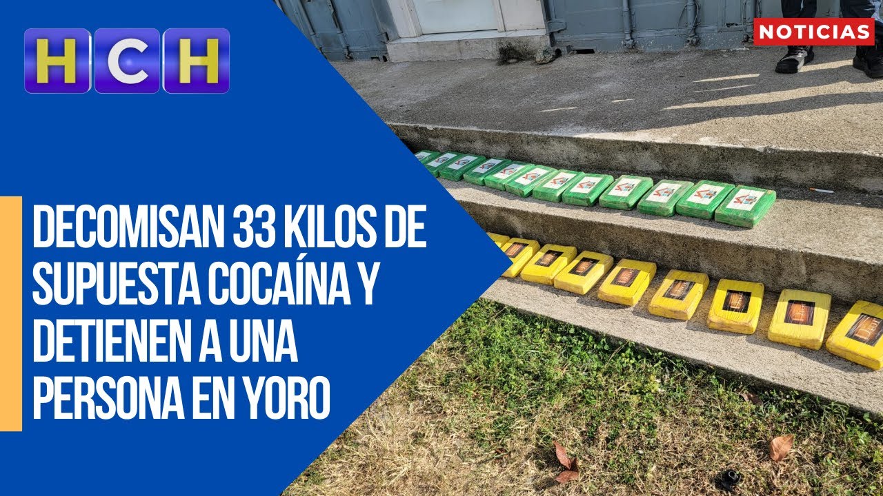 Decomisan 33 kilos de supuesta cocaína y detienen a una persona en Yoro ...