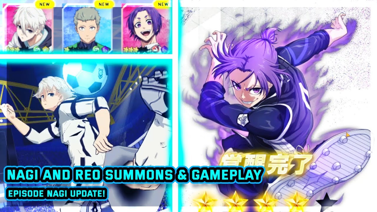 NAGI and REO SUMMONS (4* Reo) Gameplay Review | Blue Lock Blaze Battle ...