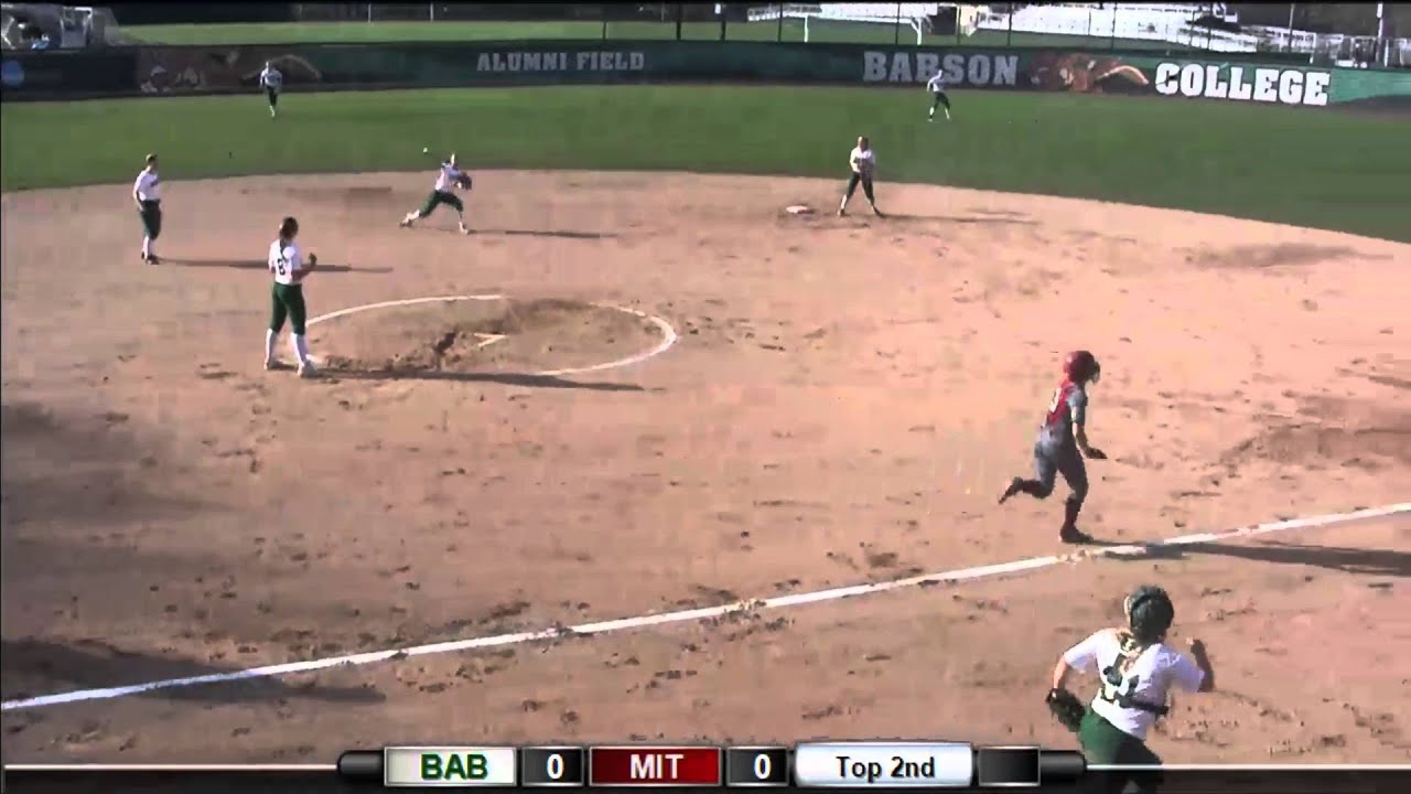 Babson Softball vs. MIT (4/1/16) - YouTube