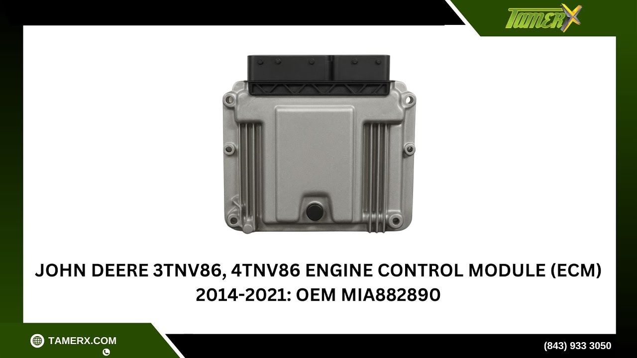 John Deere 3TNV86, 4TNV86 Engine Control Module (ECM) 2014-2021: OEM ...