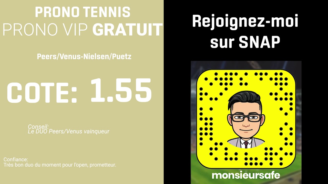 Pronostic tennis open d'australie 2020 | Peers/Venus-Nielsen/Puetz 🎾 ...