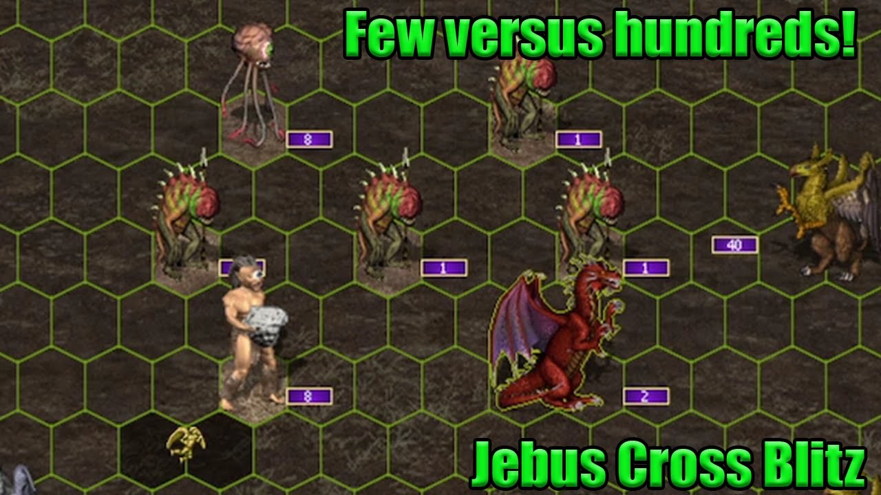 8 clops and DREAM! Jebus Cross (JC) . Heroes 3 - HOTA - PVP - YouTube