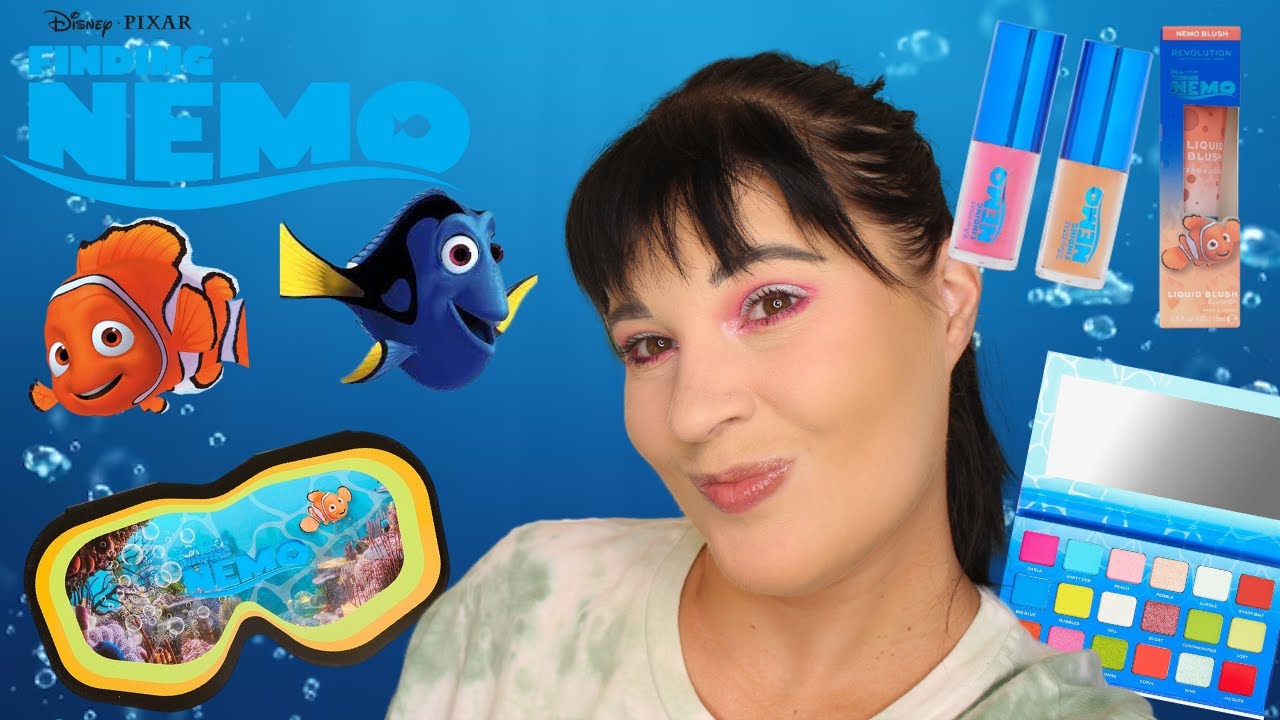 Makeup Revolution Finding Nemo Collection Review & Tutorial! - YouTube