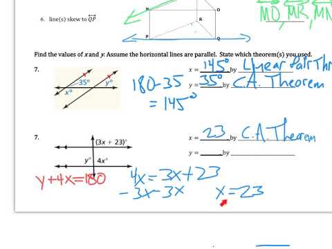 Geometry-Unit 3 Review -SOLUTIONS - YouTube