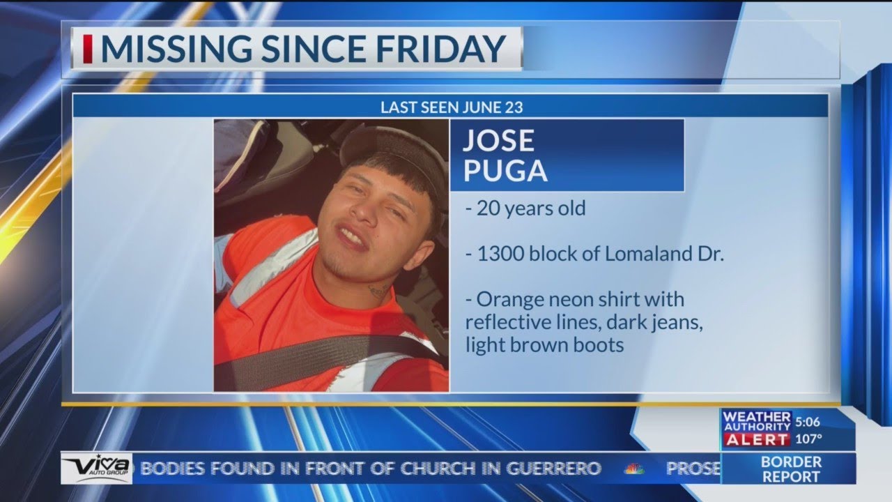 20-year-old Jose Puga missing since Friday - YouTube
