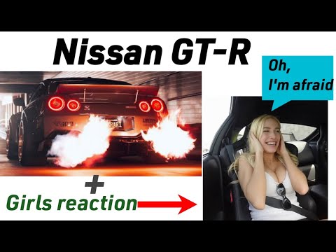Nissan GT-R R35 Backfire 🔥+ Girls reaction on GT-R | GT-R #gtr #gtr35 ...